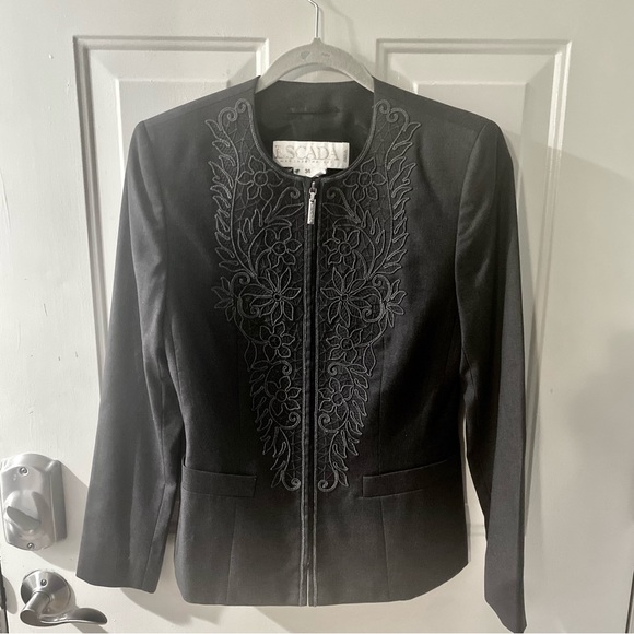 Escada | Jackets & Coats | Vintage Escada By Margaretha Ley Zip Front ...